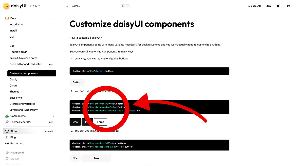 Customize daisyUI components — daisyUI Tailwind CSS Component UI Library