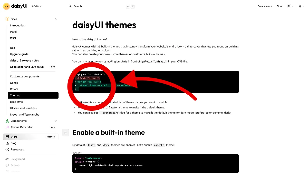 daisyUI themes — Tailwind CSS Components ( version 5 update is here )